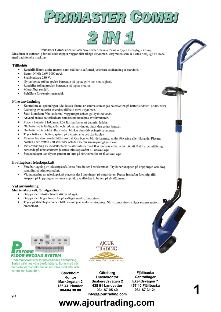 Primaster Combi 2in1 multimaskin i smidigt format